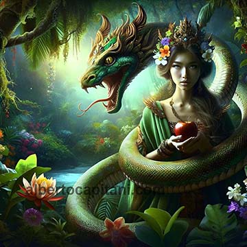 Eve and Serpent Art: Capturing Temptation and Knowledge in Eden