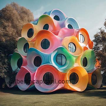 Light and Color in the Playful Structure of Bubble Architecture